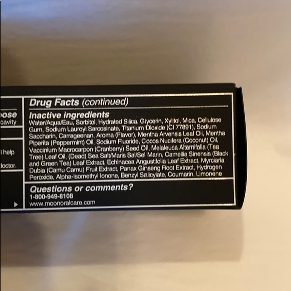 Moon | Bath & Body | Moon Charcoal Fluoride Whitening Toothpaste | Poshmark